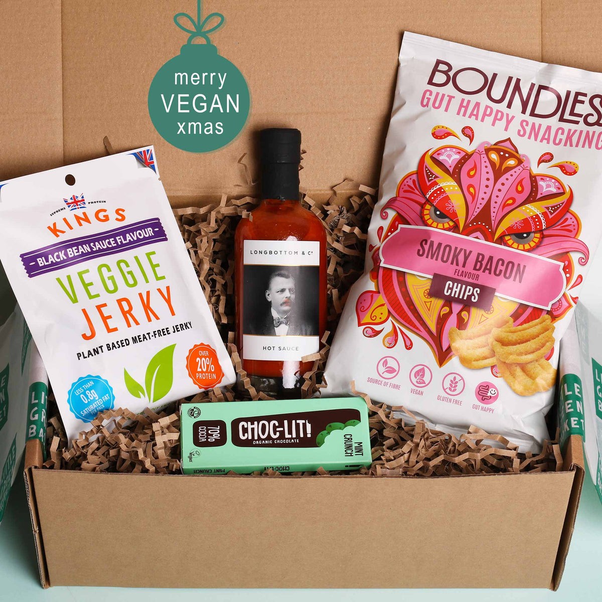 Vegan Gift Box for Him - Plant Based Snack Bundle – Little Green Basket