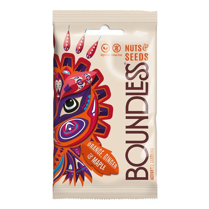 Boundless Activated Nuts & Seeds - Orange, Ginger & Maple 30g – Little ...