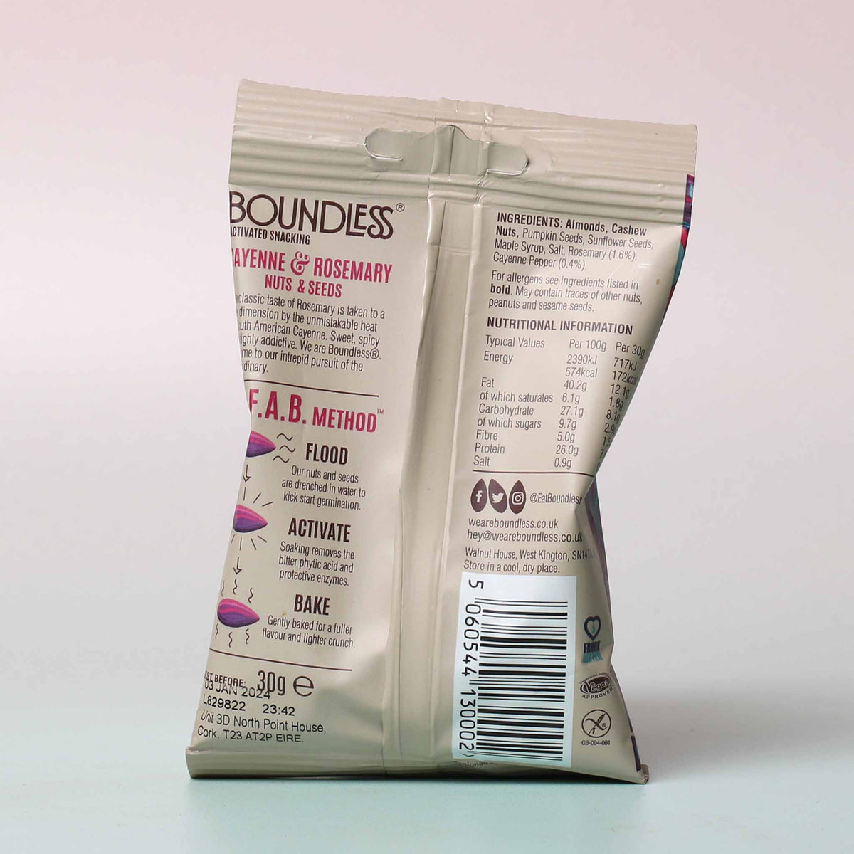 Boundless Activated Nuts & Seeds - Cayenne & Rosemary 30g – Little ...