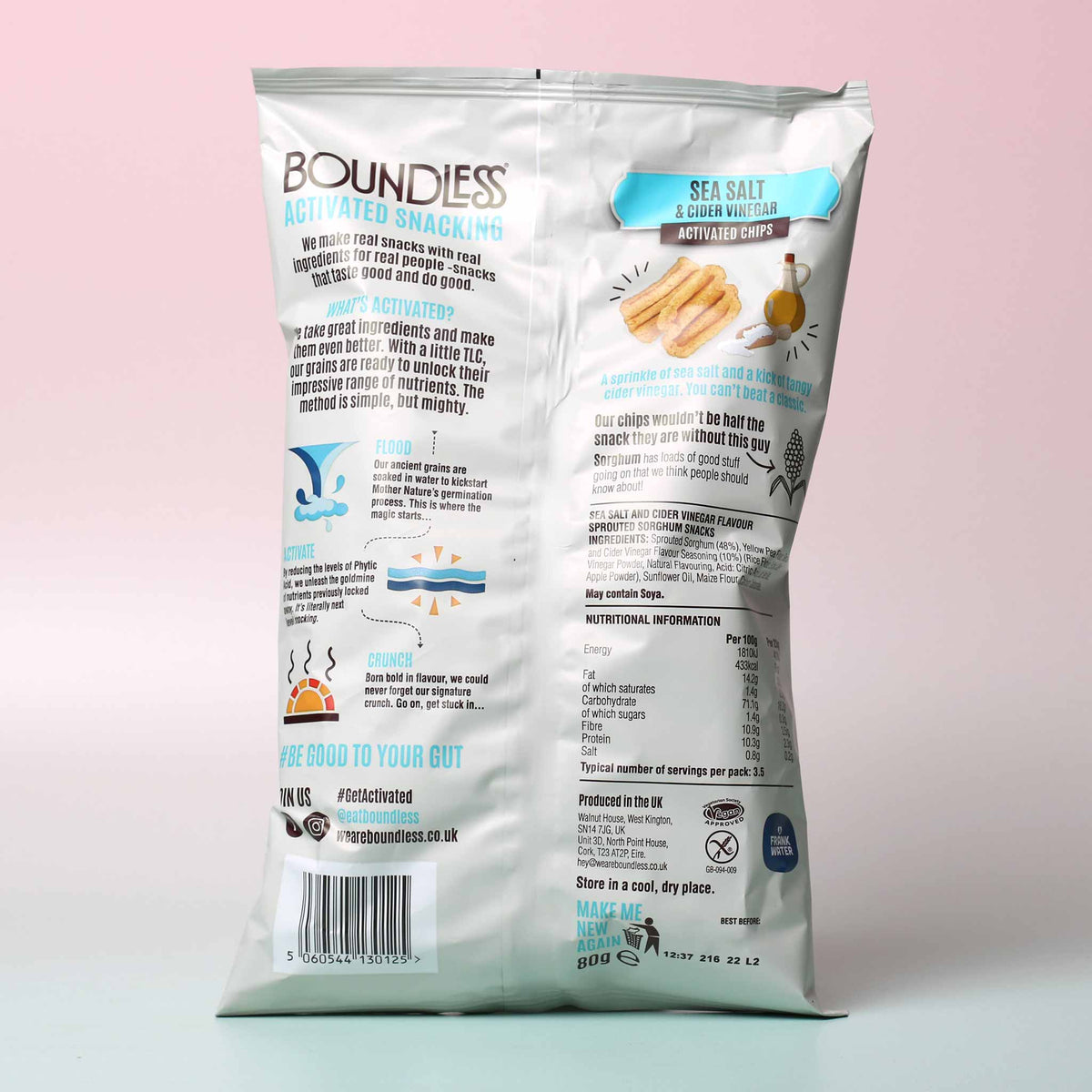 Boundless Sea Salt & Cider Vinegar Activated Chips 80g – Little Green ...